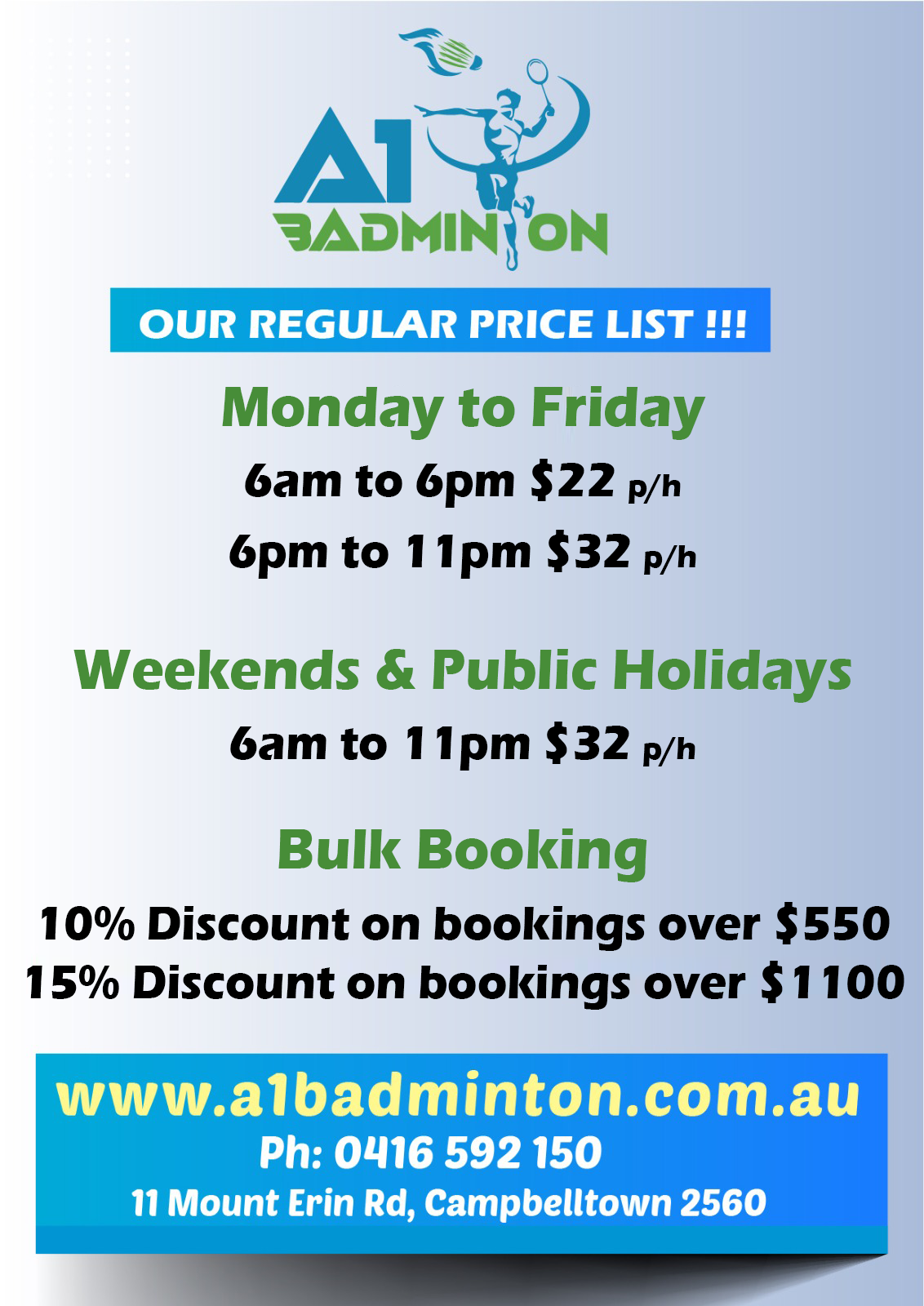 A1 Badminton – The Best Badminton Centre